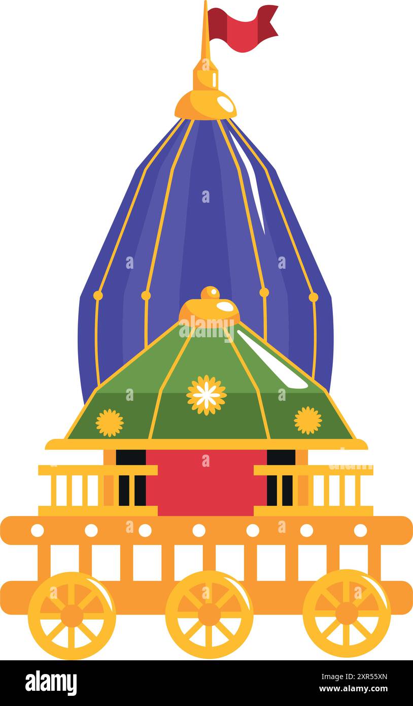 ratha yatra of lord jagannath procession Stock Vector Image & Art - Alamy