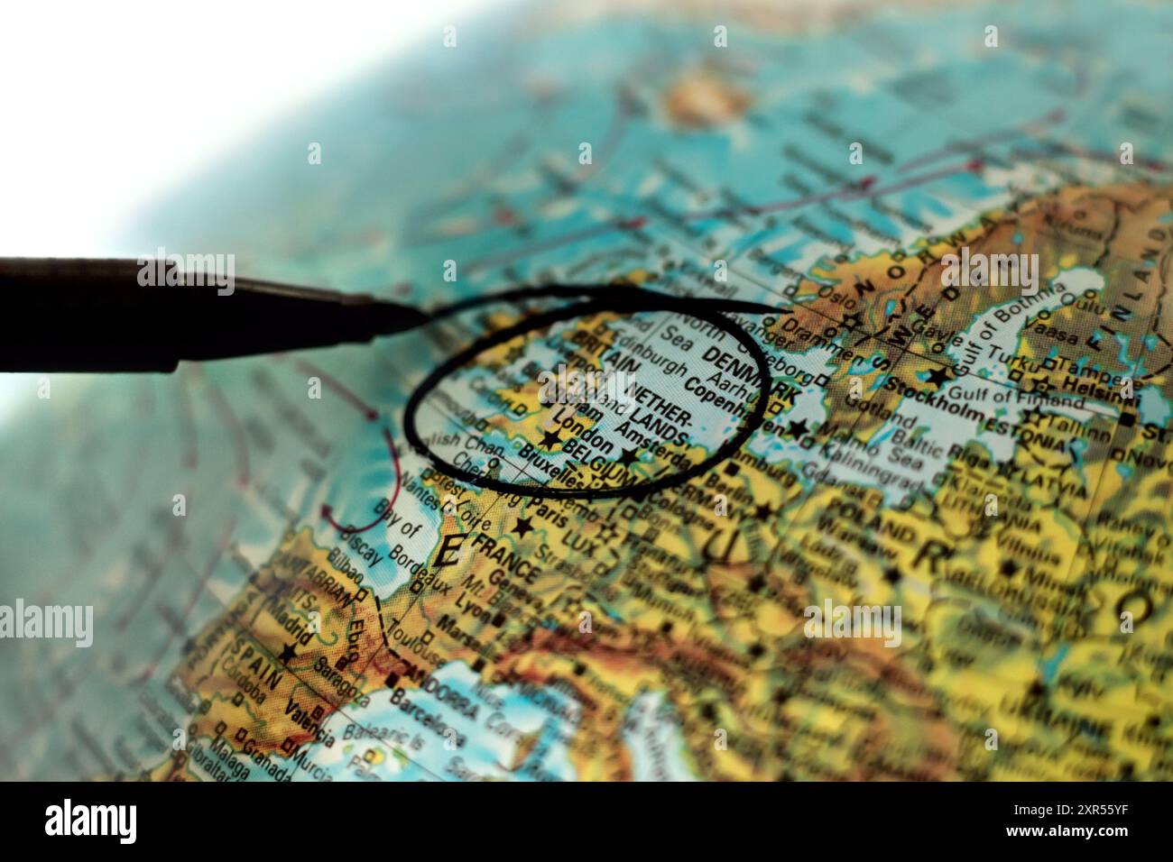 Highlight map pen hi-res stock photography and images - Alamy