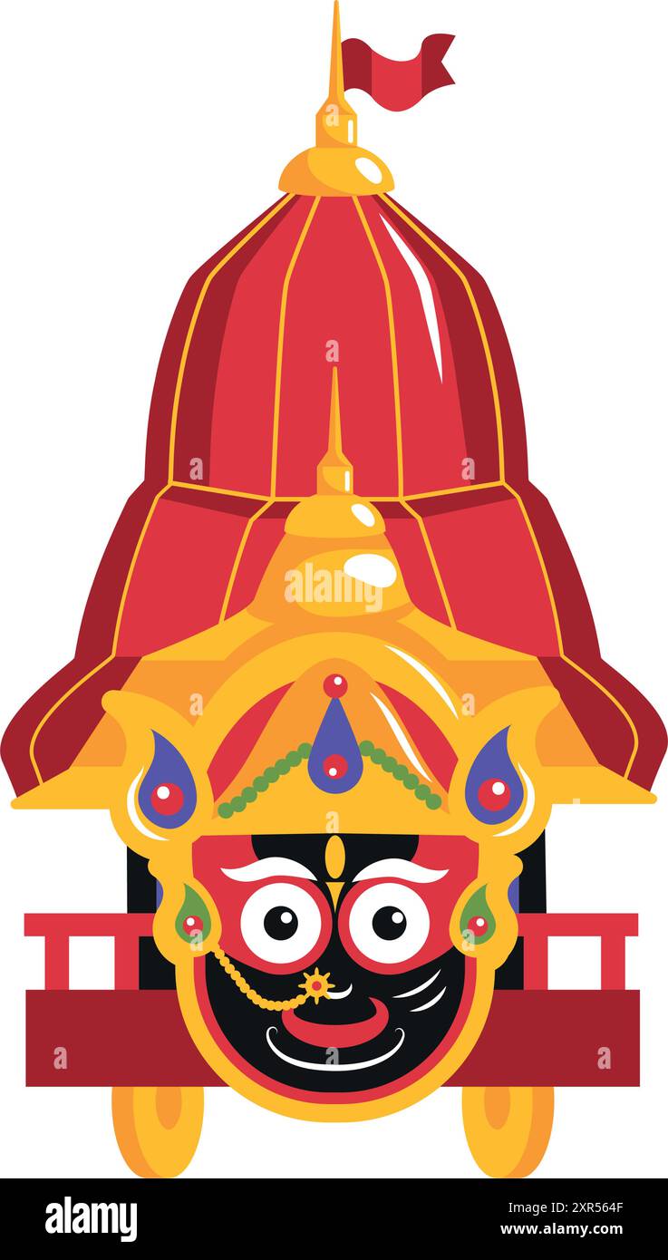lord balbhadra mask rath yatra hindu Stock Vector Image & Art - Alamy