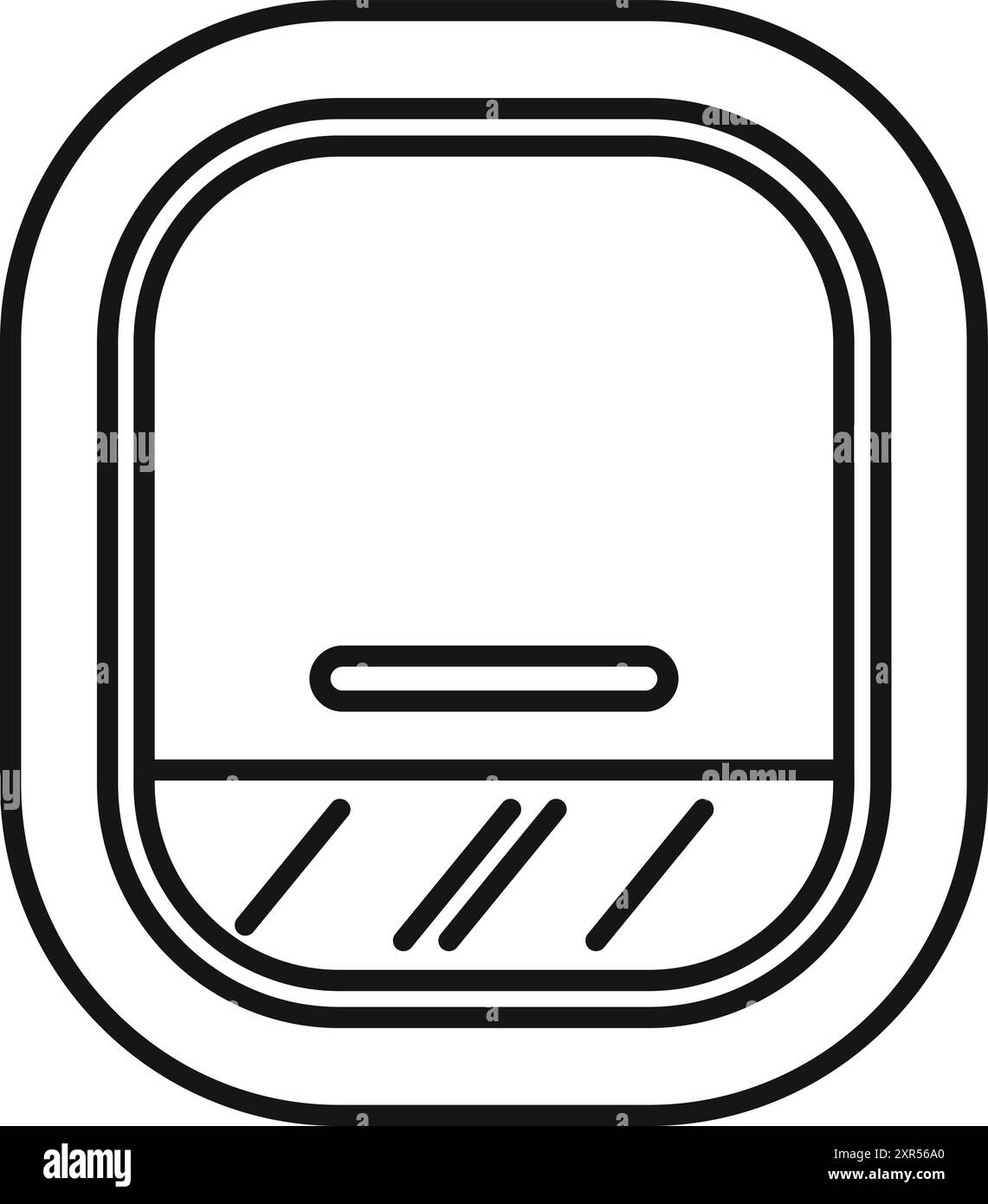 Plane seat no window Stock Vector Images - Alamy