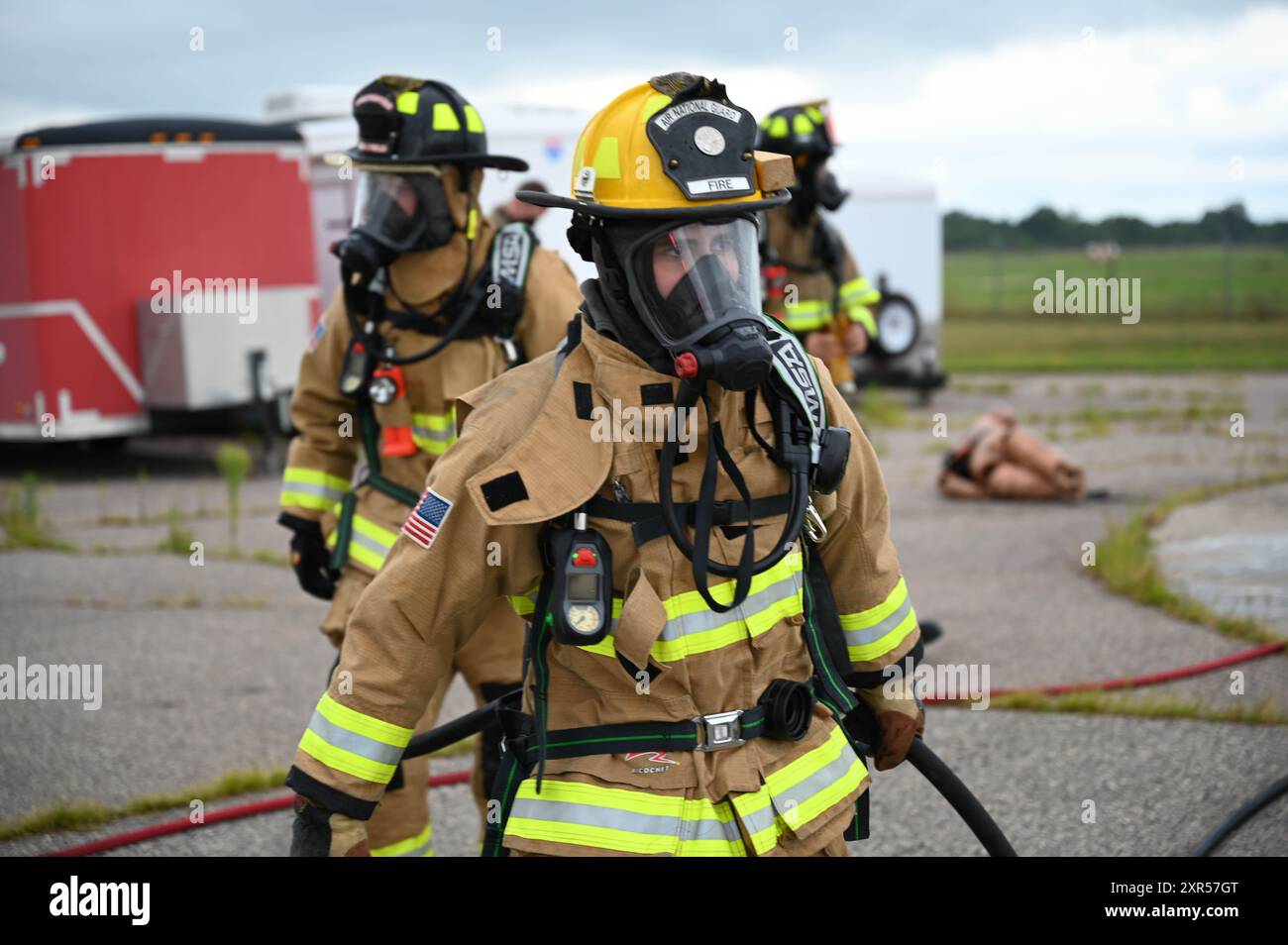 Simulated helicopter fire hi-res stock photography and images - Alamy