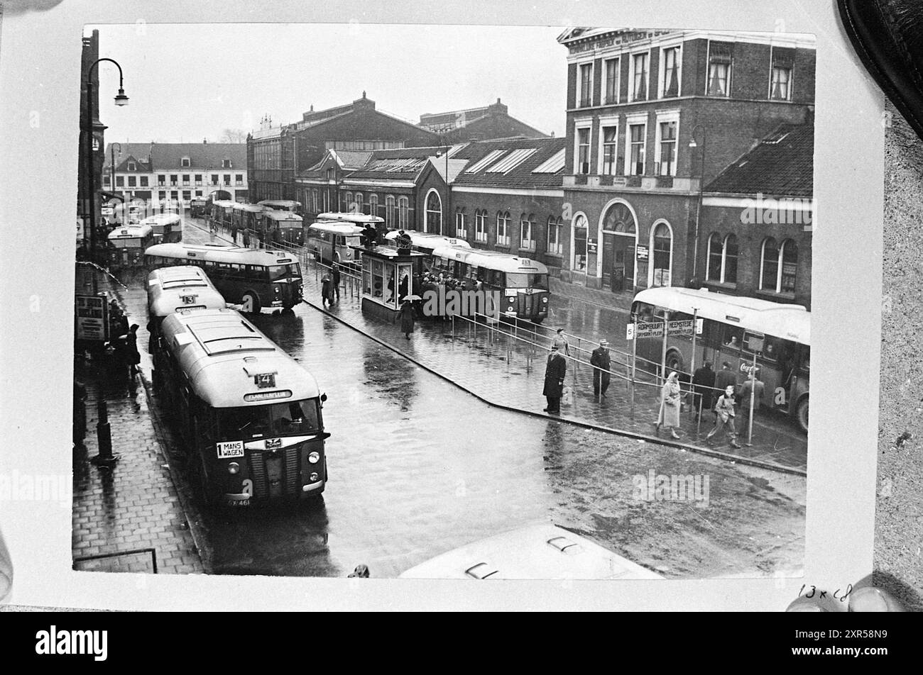 Bus station with several buses, Whizgle Dutch News: Historic Images ...