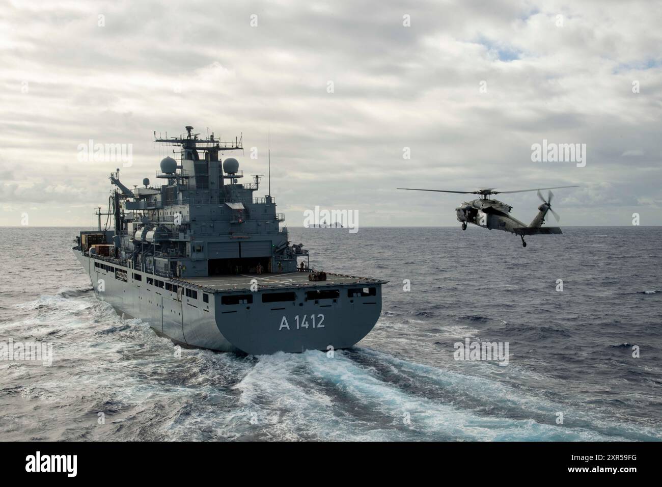 An MH-60S Sea Hawk, assigned to the “Black Knights” of Helicopter Sea ...