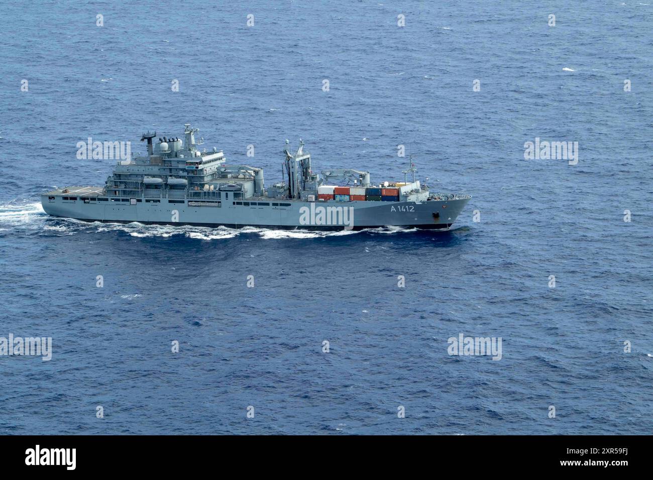 German Berlin-class replenishment ship FGS Frankfurt am Main (A1412 ...