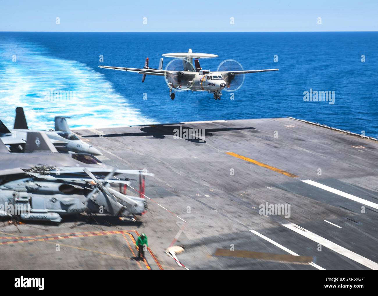 An E-2C Hawkeye, attached to Airborne Command and Control Squadron (VAW ...