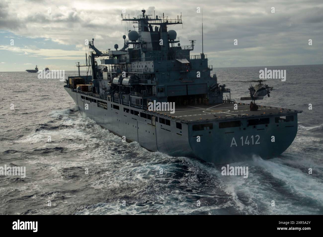 German Berlin-class replenishment ship FGS Frankfurt am Main (A1412 ...