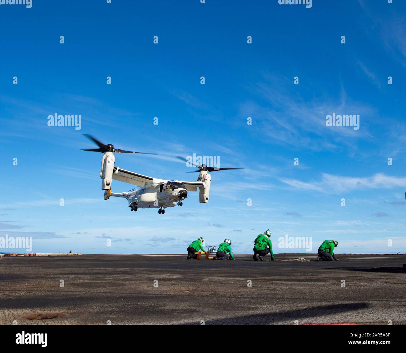 A CMV-22B Osprey, assigned to the “Titans” of Fleet Logistics Multi ...