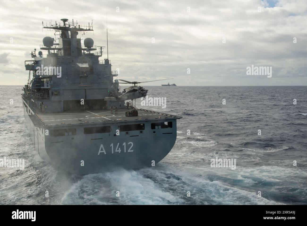 An MH-60S Sea Hawk, assigned to the “Black Knights” of Helicopter Sea ...