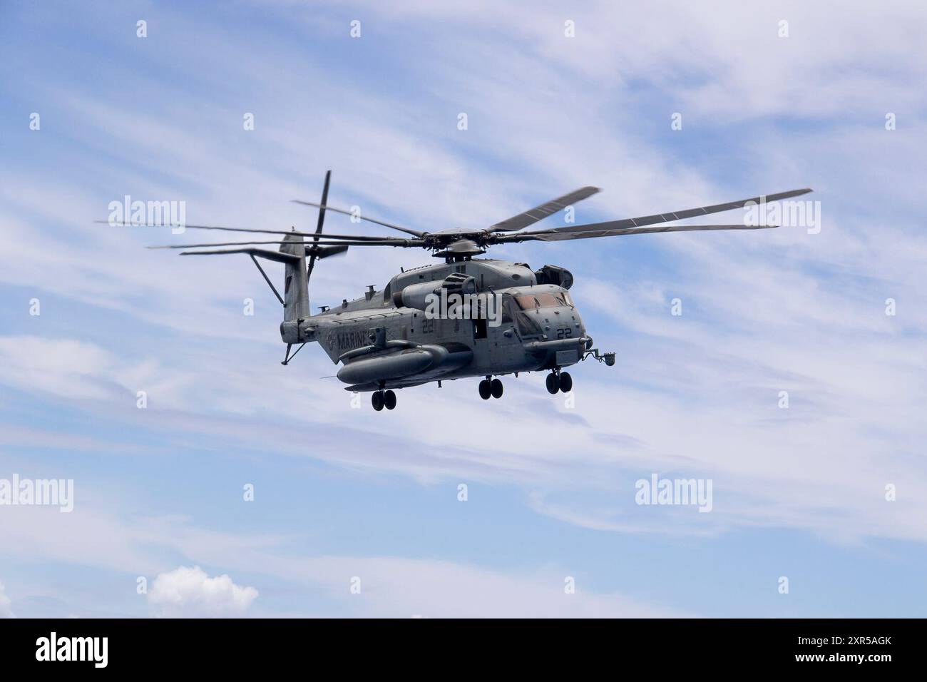 A CH-53 Super Stallion attached to the Aviation Combat Element (ACE ...