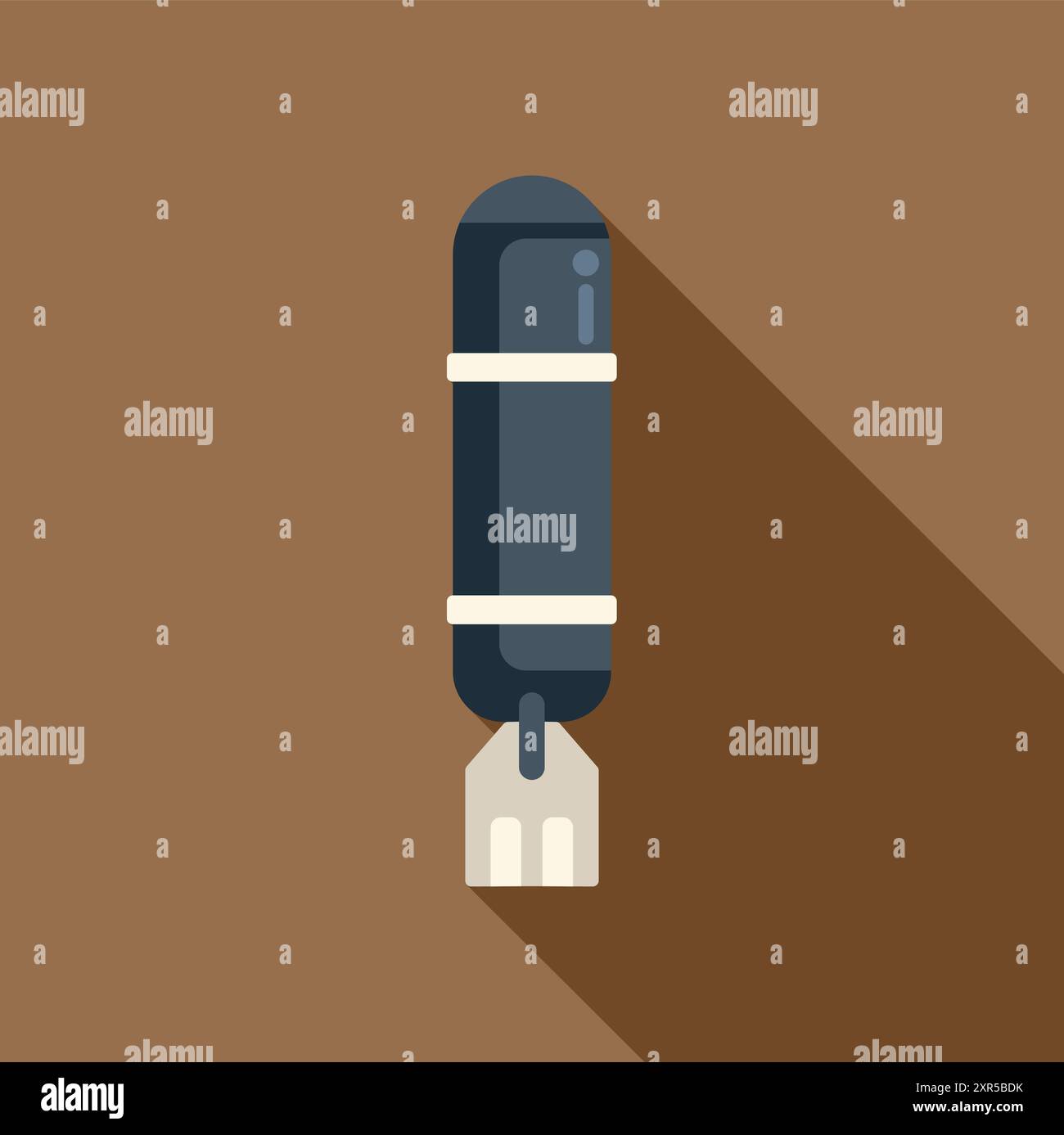 Air bomb falling from the sky, creating a sense of danger and imminent ...