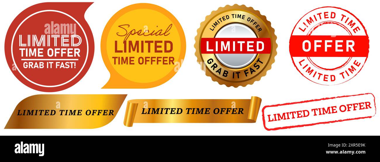 limited time offer promotion shop time terms exclusive sale design icon ...