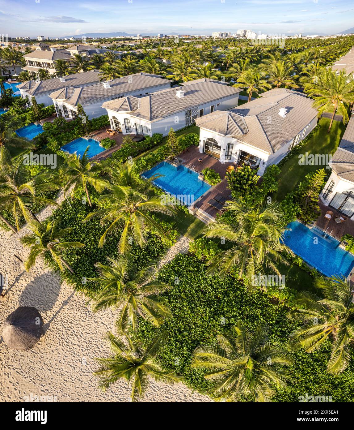 Aerial view of Non Nuoc Beach in Da Nang, Vietnam Stock Photo - Alamy