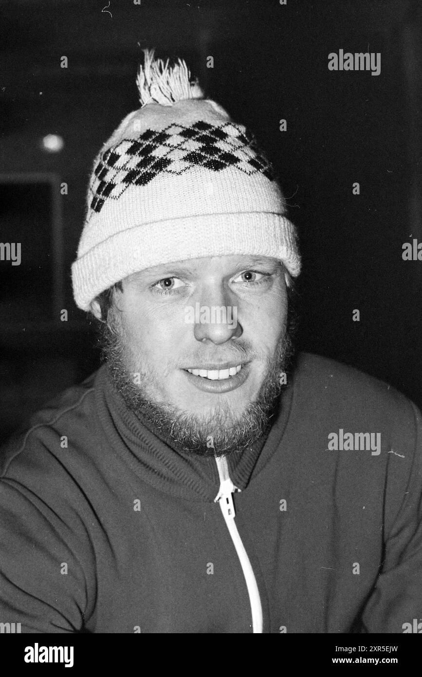 Portraits of skaters: Jan Veldt, Jos Niesten, Huub Snoep, Jan Mantel ...