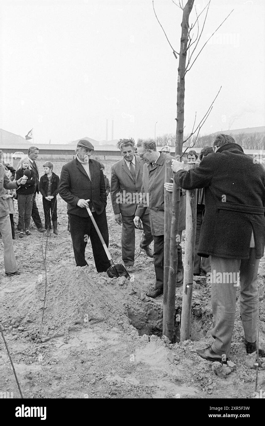 Planting trees to compensate for blast furnace emissions., Whizgle ...