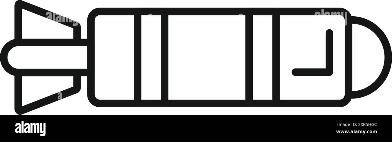 Cruise missile warhead flying through the air ready to attack Stock ...