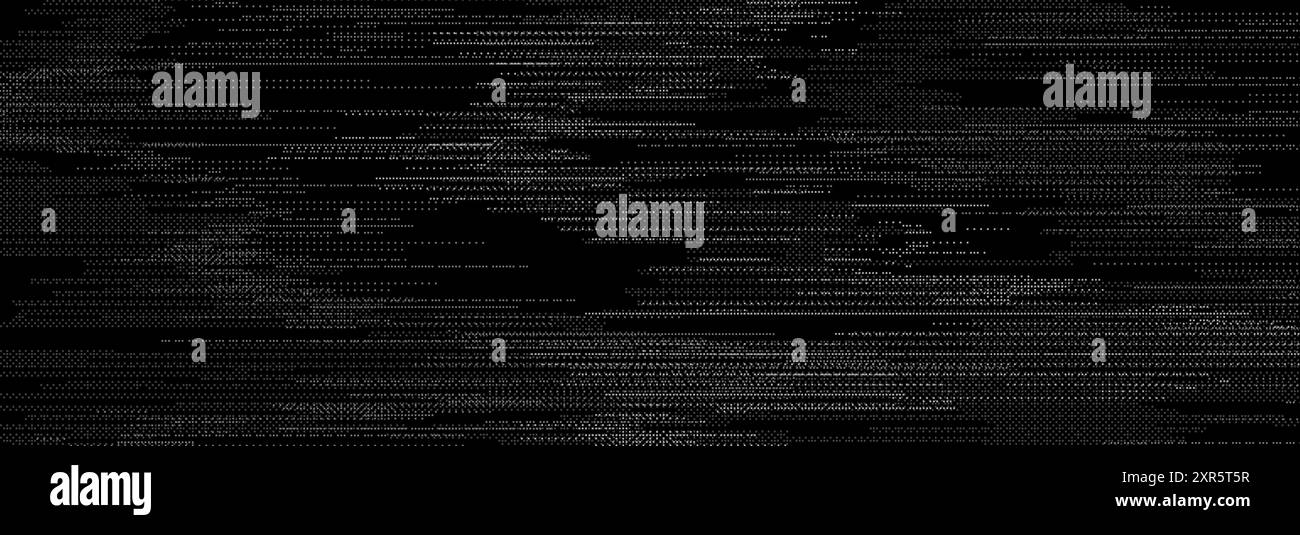 TV static noise texture. Glitch pixelated random background. Distorted rippled VHS video screen ...