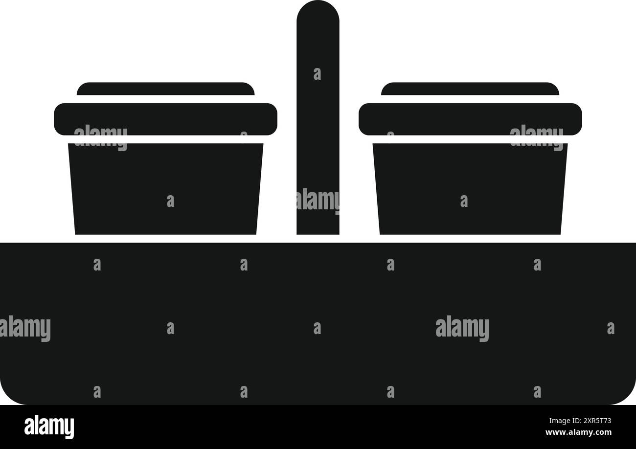 Two holding containers Stock Vector Images - Alamy