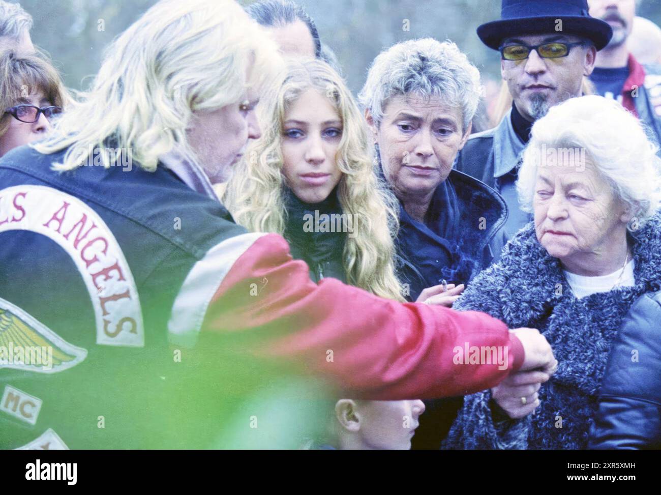 Funeral Hell's Angels, Haarlem, Nederland, 02-12-2001 Stock Photo - Alamy