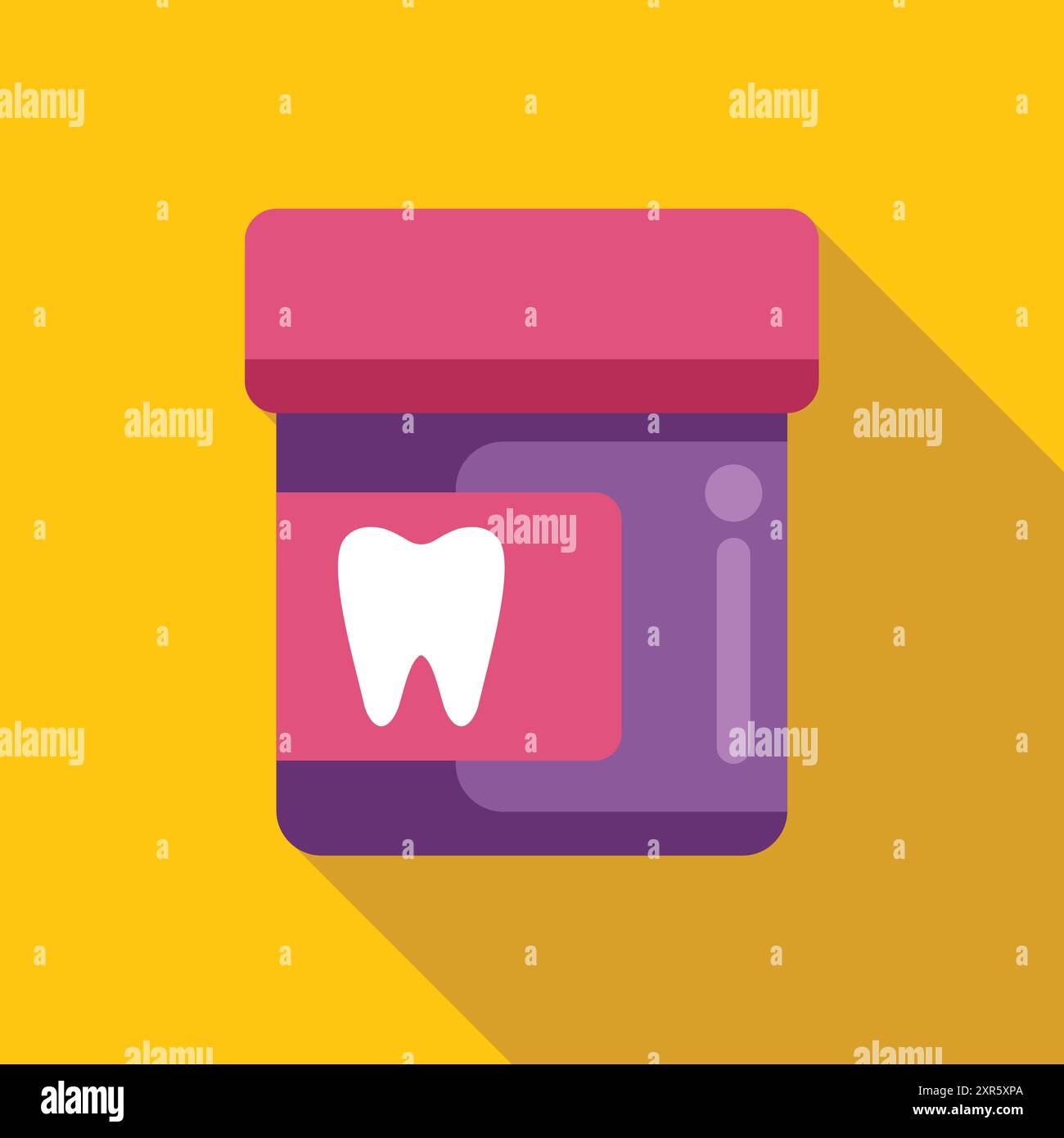 Dental floss container promoting oral hygiene with a simple yet ...