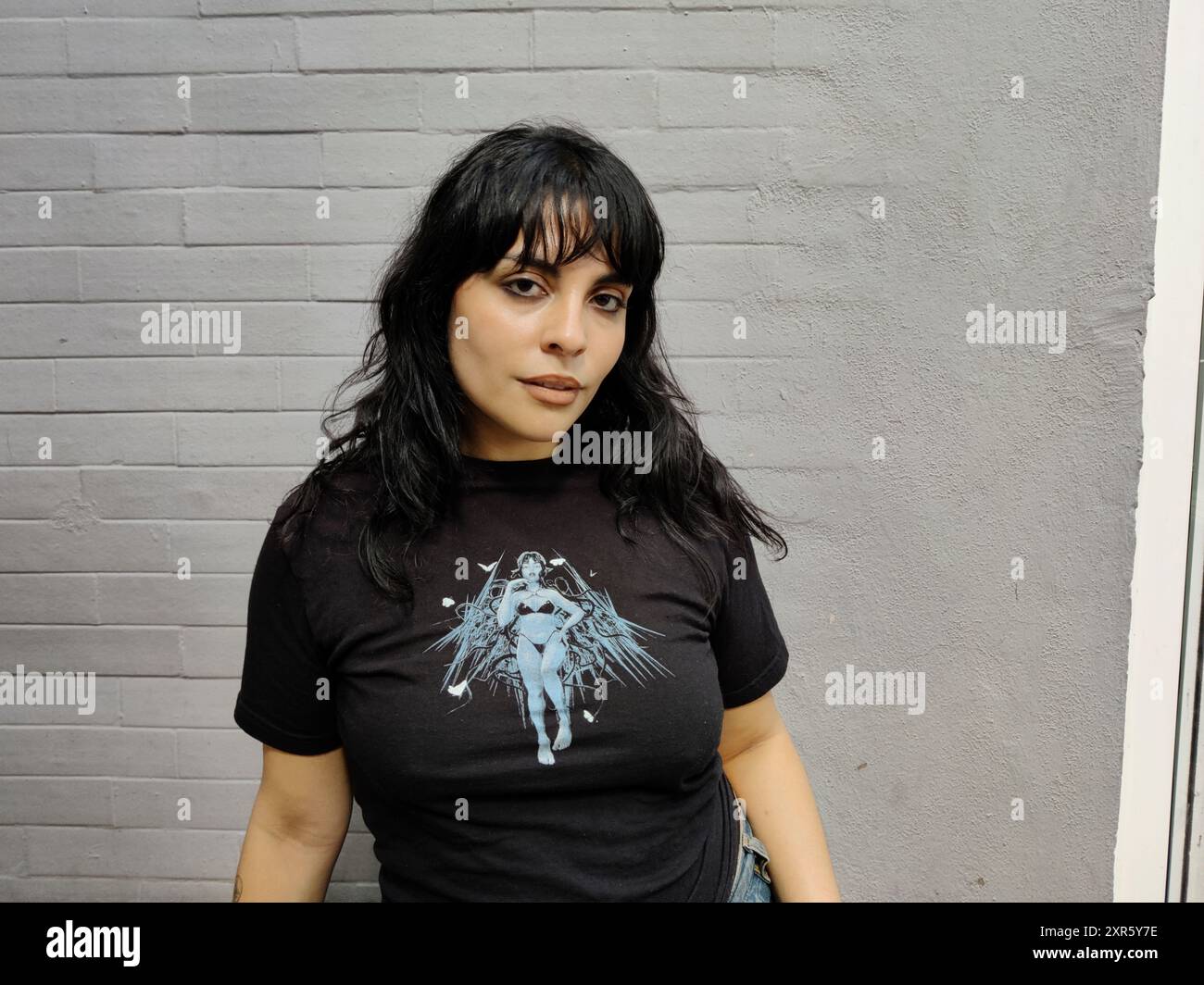 Mexican singer-songwriter Girl Ultra poses for a portrait during an interview in Mexico City ...