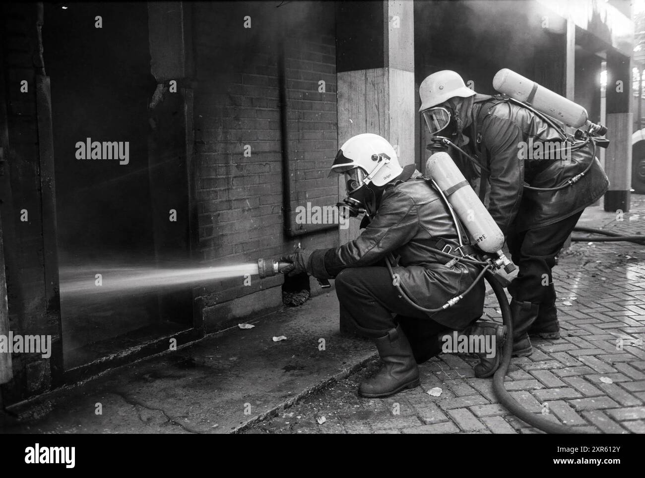 New Fire Department Helmets, IJmuiden, The Netherlands, 27-08-1990 ...