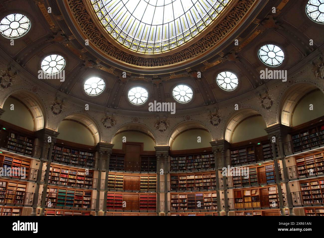An interial view of Sanyapo Library, a French-style learning facility built and operated by ...