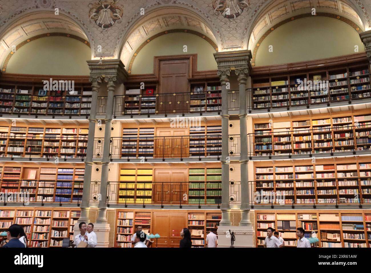 An interial view of Sanyapo Library, a French-style learning facility built and operated by ...
