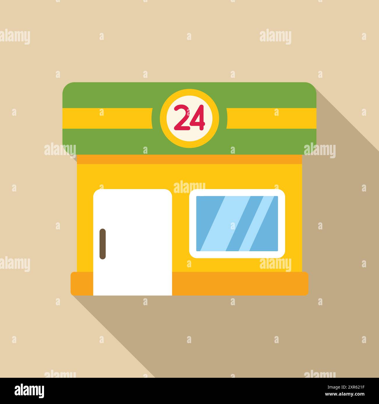 24 hour convenience store Stock Vector Images - Alamy