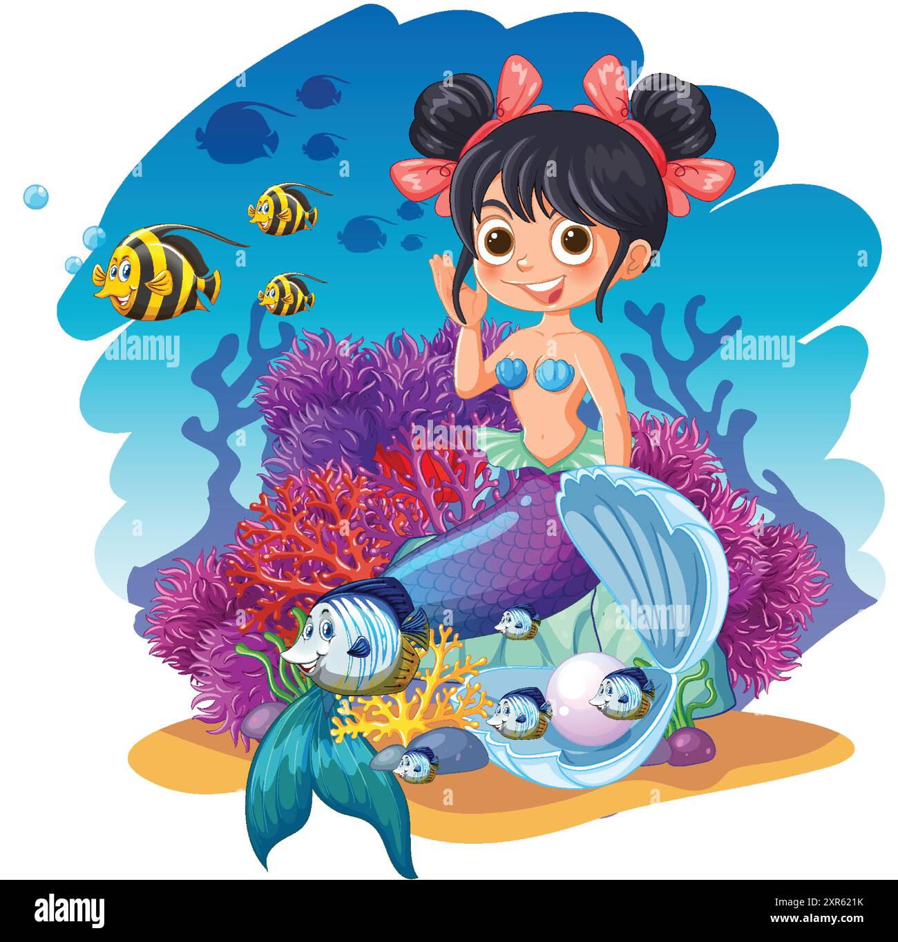 Vibrant coral reef in Cut Out Stock Images & Pictures - Alamy