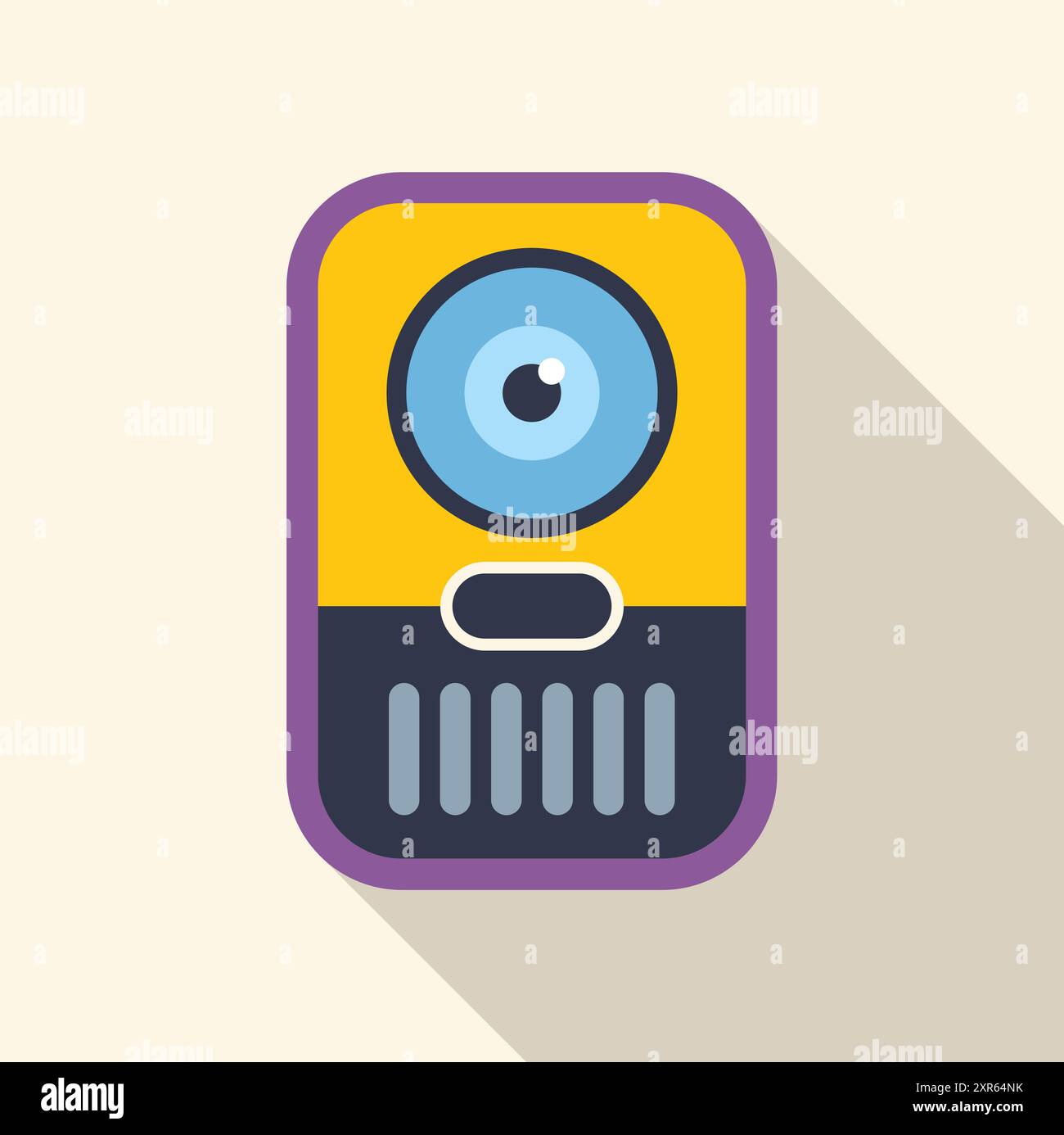 Yellow house intercom system icon hi-res stock photography and images ...
