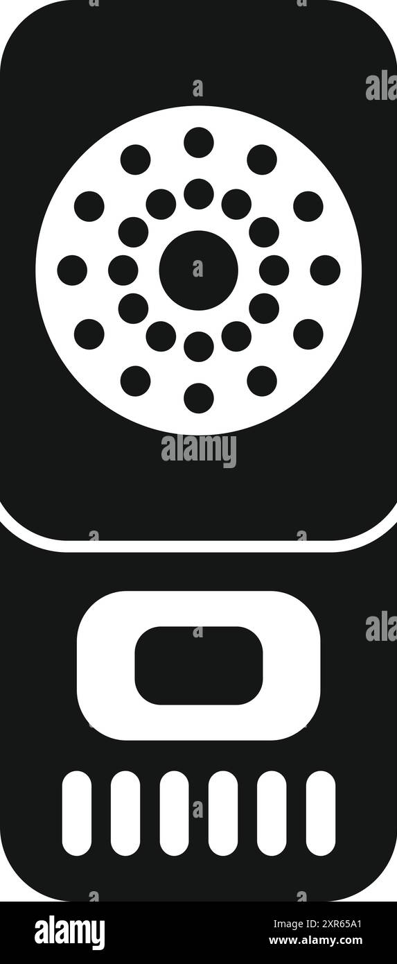 Electronic device with button and holes is detecting something, simple ...