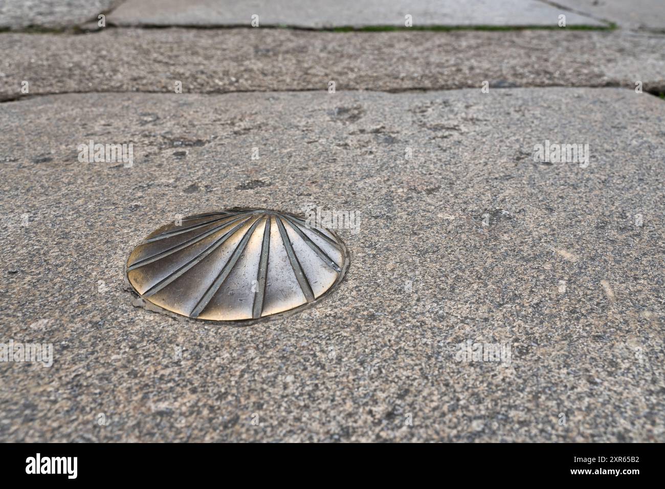 shell of Santiago, symbol of the path of Siant James Stock Photo - Alamy
