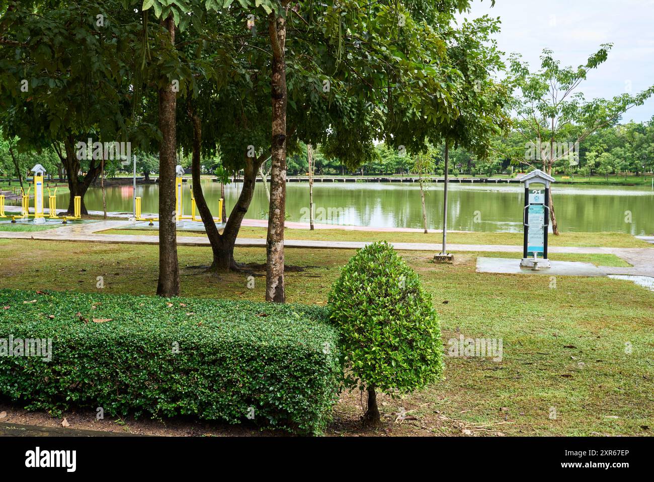 The King Rama IX city park in the island of Phuket, Thailand Stock ...