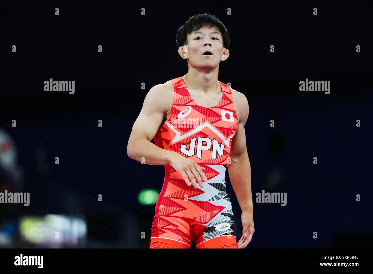 Paris, France. 8th Aug, 2024. Rei Higuchi (JPN) Wrestling : Men's Freestyle 57kg Semi-Final ...