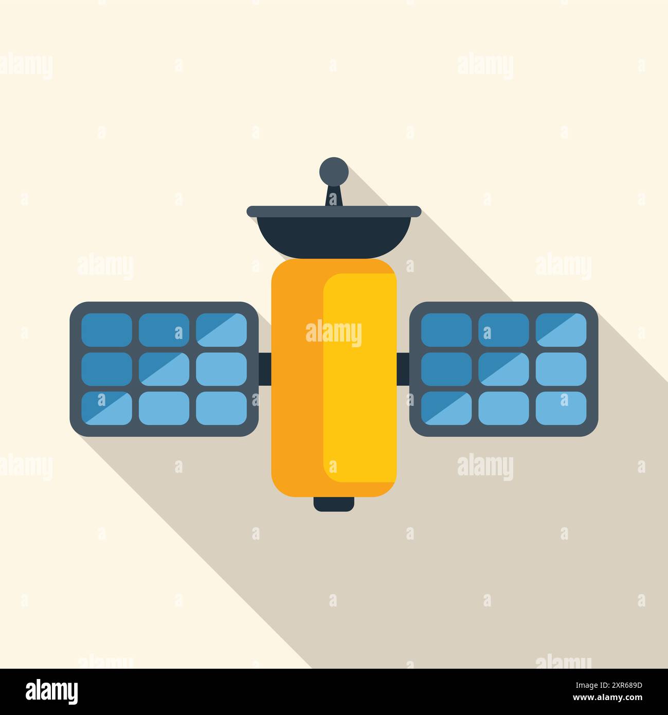 Satellite antenna communication shadow Stock Vector Images - Alamy