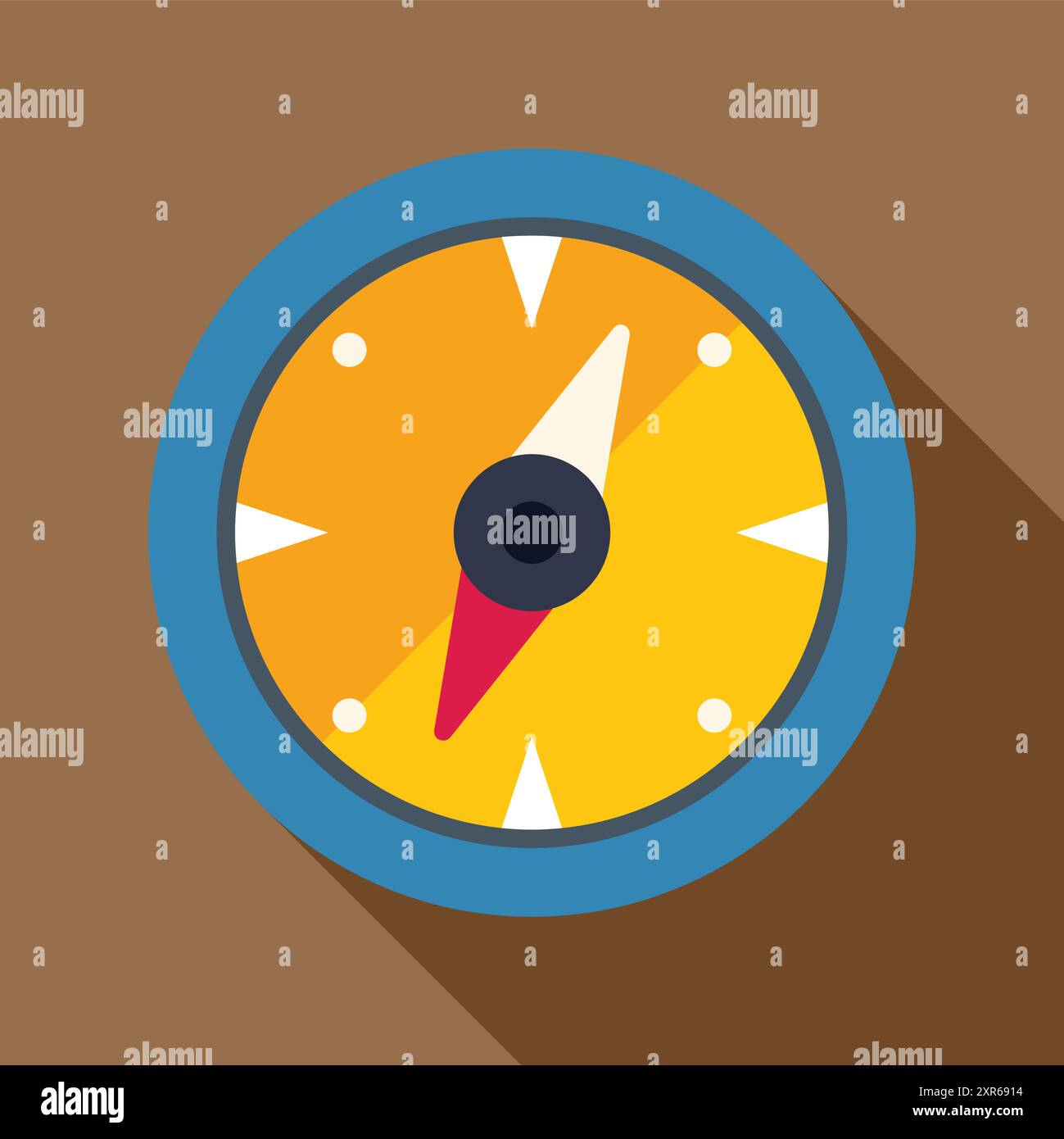 Compass is pointing north showing the correct direction for navigation ...