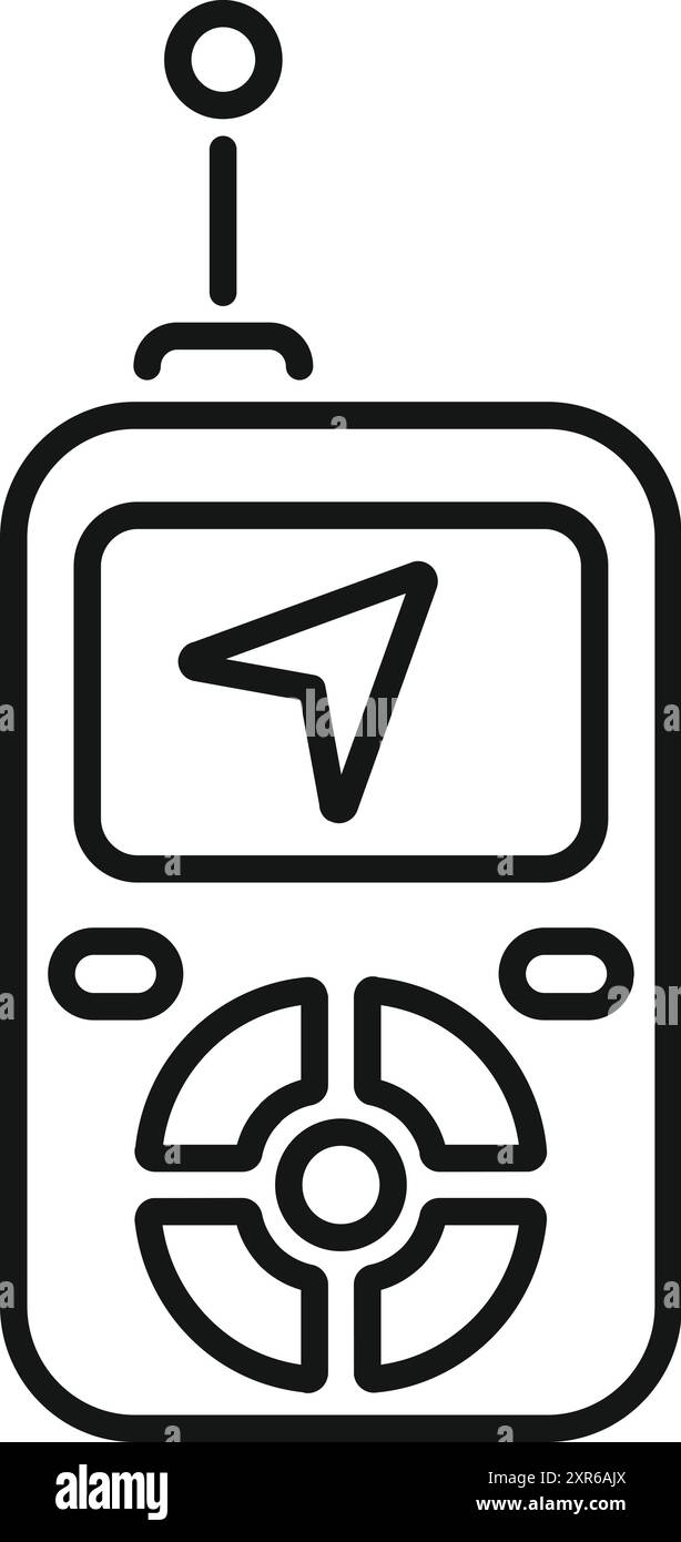 Handheld gps device Black and White Stock Photos & Images - Alamy