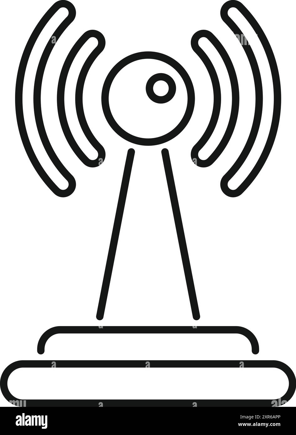 White wireless router standing Stock Vector Images - Alamy