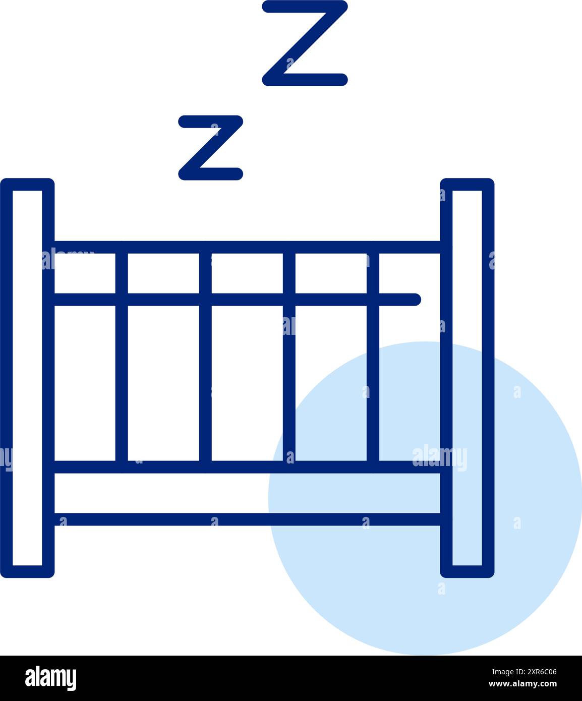 Crib cot bed Stock Vector Images - Alamy