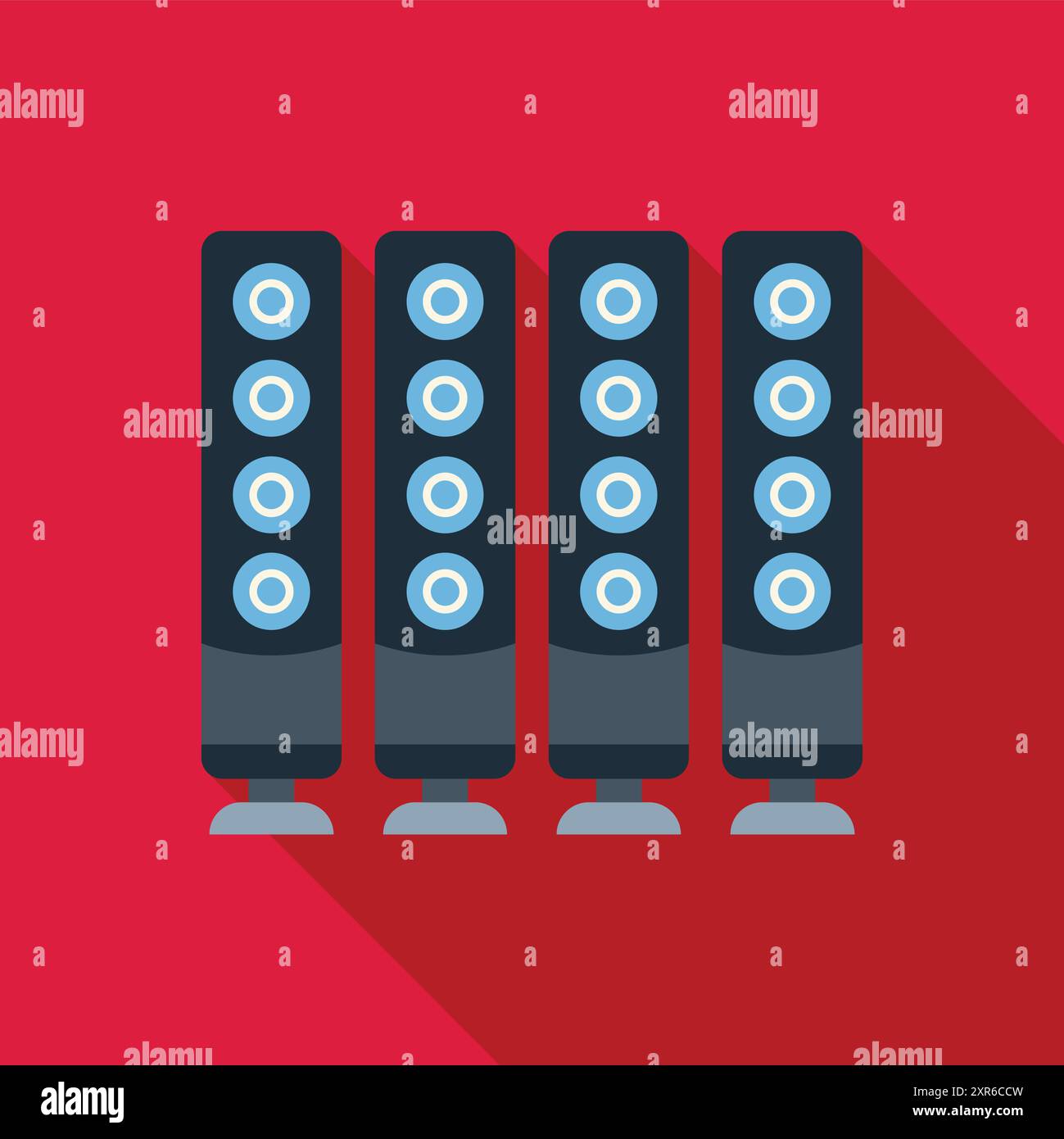 Row server racks standing in hi-res stock photography and images - Alamy