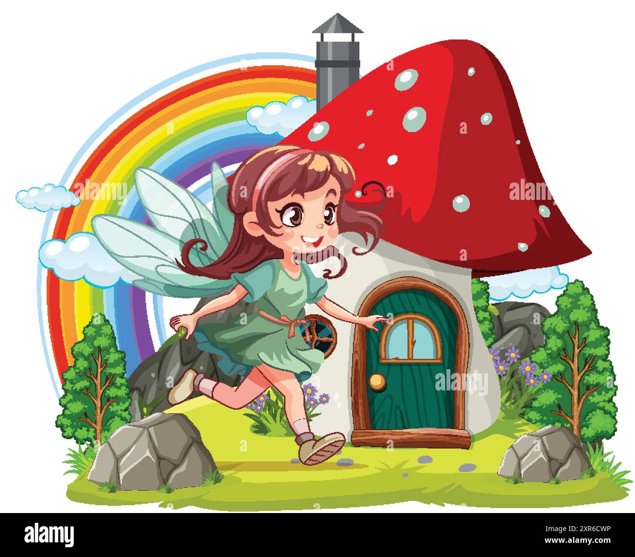 Fairy tale rocks Stock Vector Images - Alamy