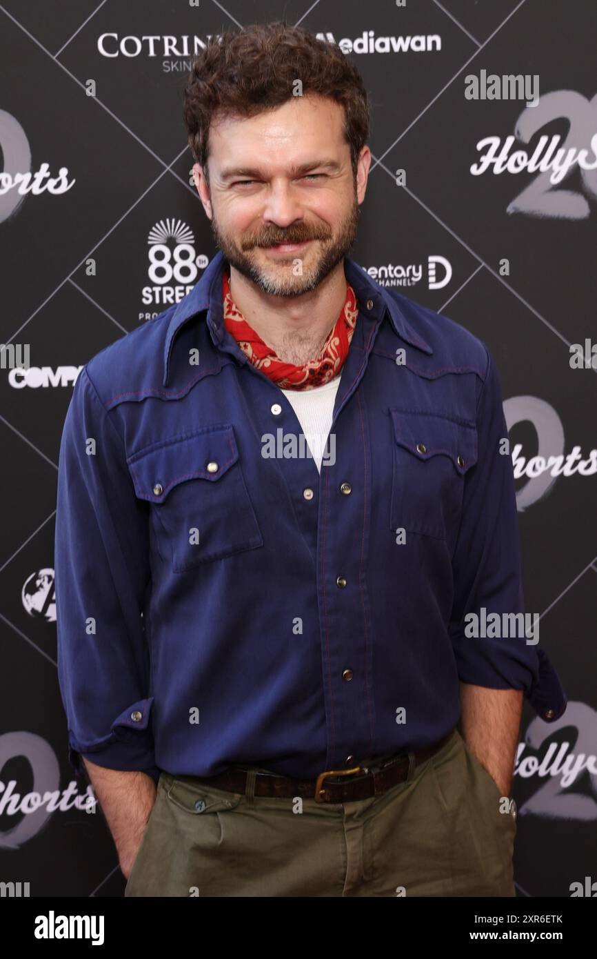 Hollywood, Ca. 8th Aug, 2024. Alden Ehrenreich at the 2024 HollyShorts ...