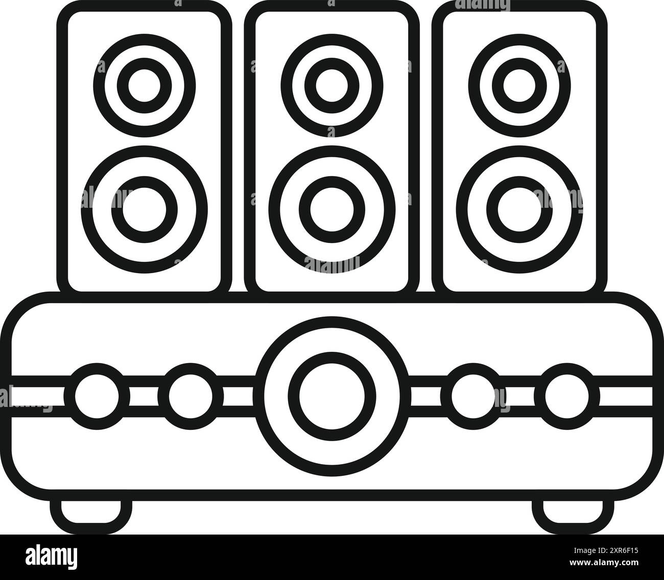 Big subwoofer Stock Vector Images - Alamy