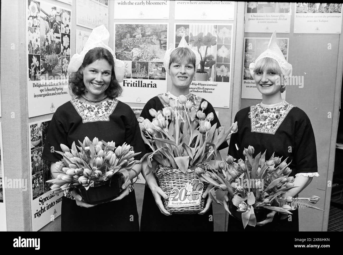 Flower girls in connection with press conference World Bulb Day ...