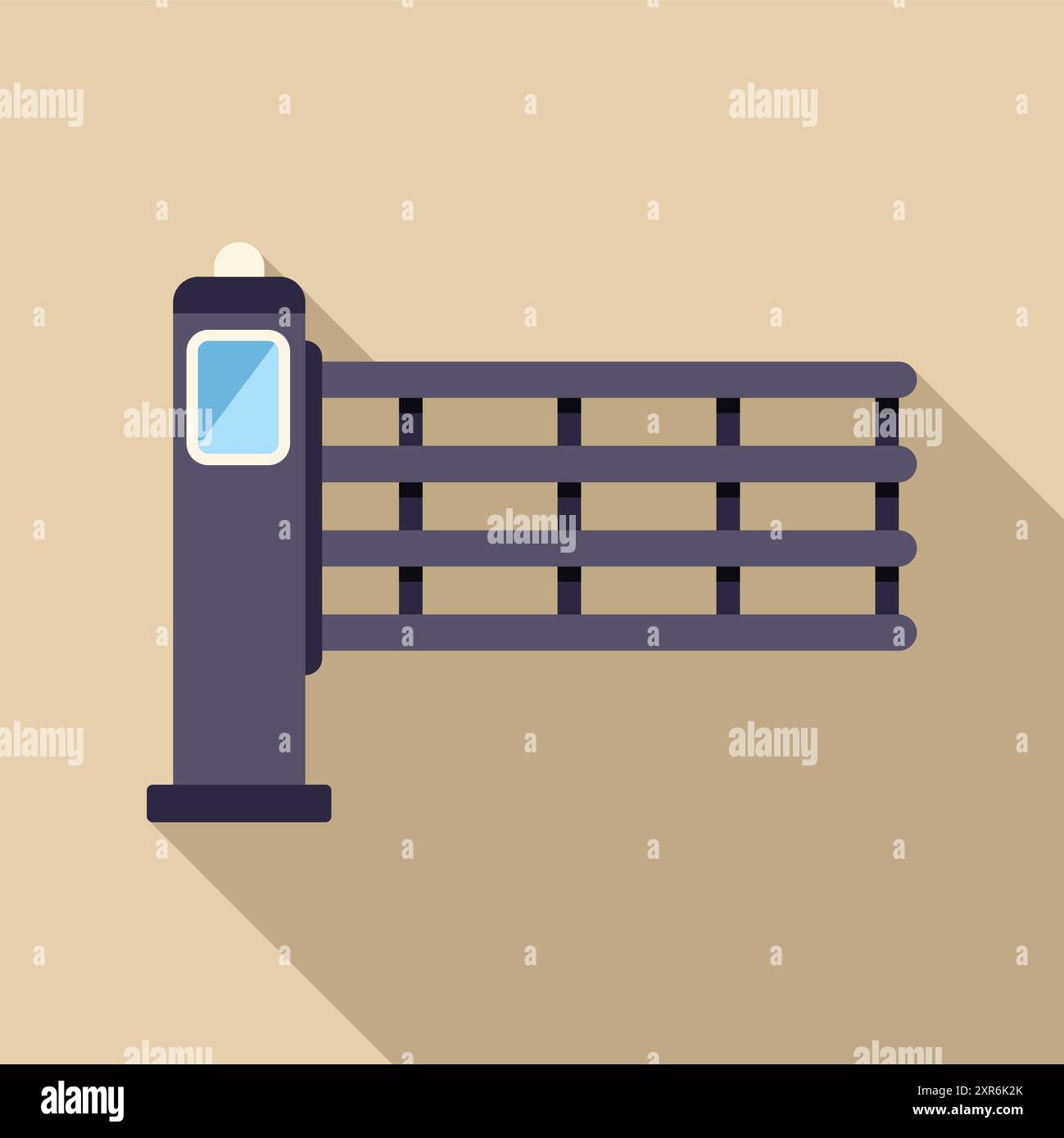 Automatic security gate system controlling access point to restricted ...