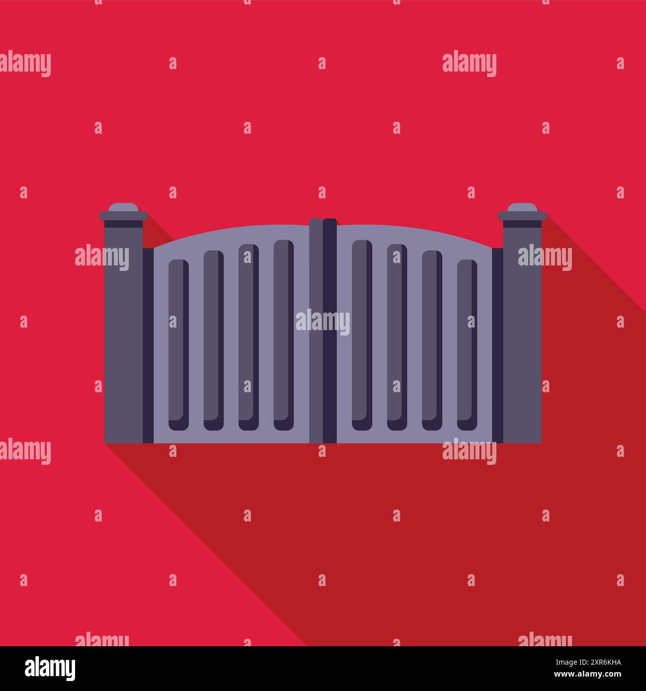 Large entrance gate Stock Vector Images - Alamy