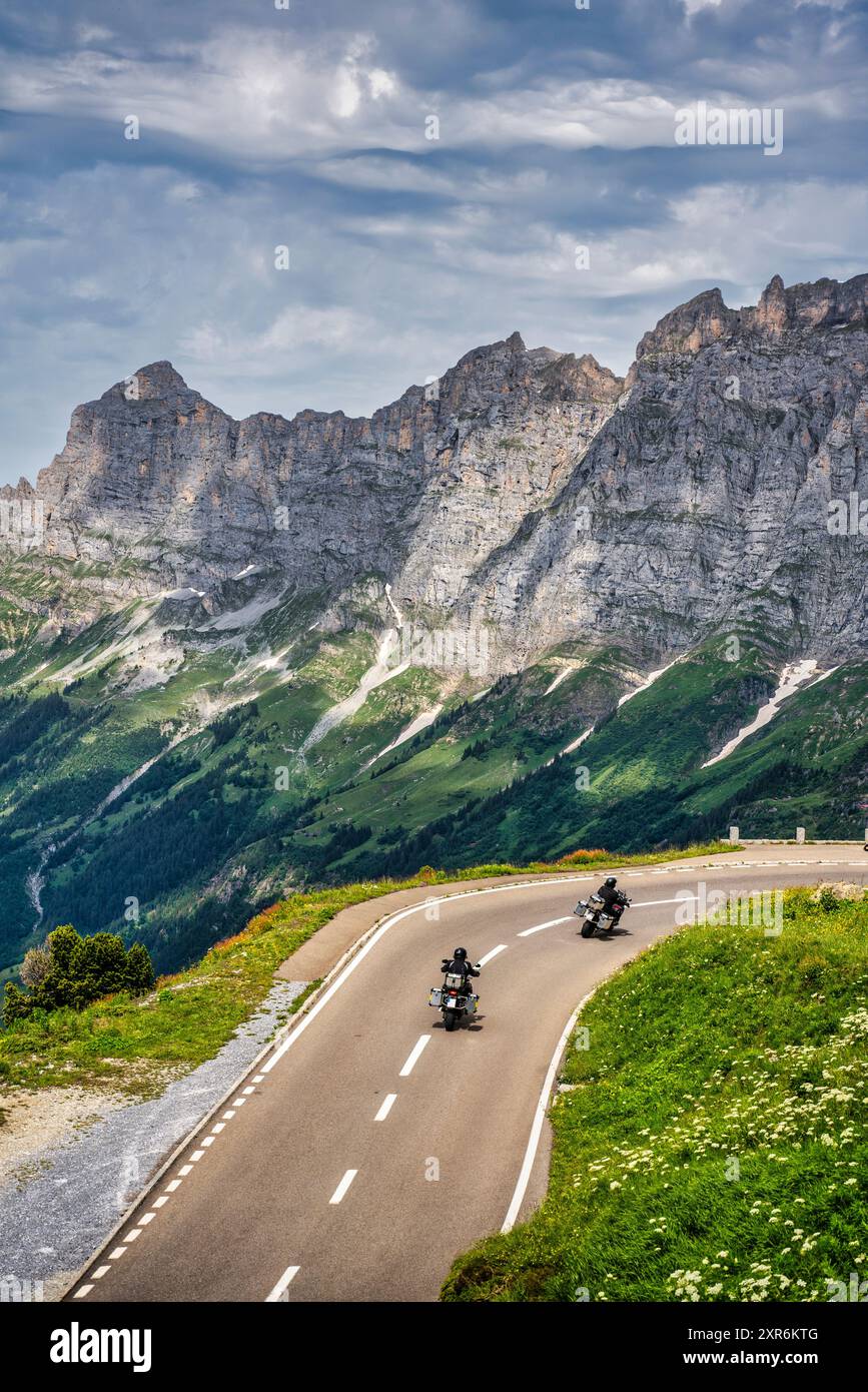 Motorcycle adventure alps hi-res stock photography and images - Alamy