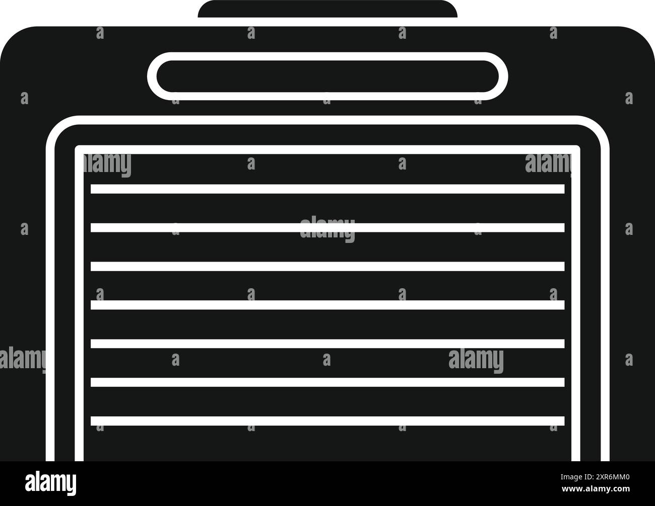 Automatic garage door with remote control system closing Stock Vector ...