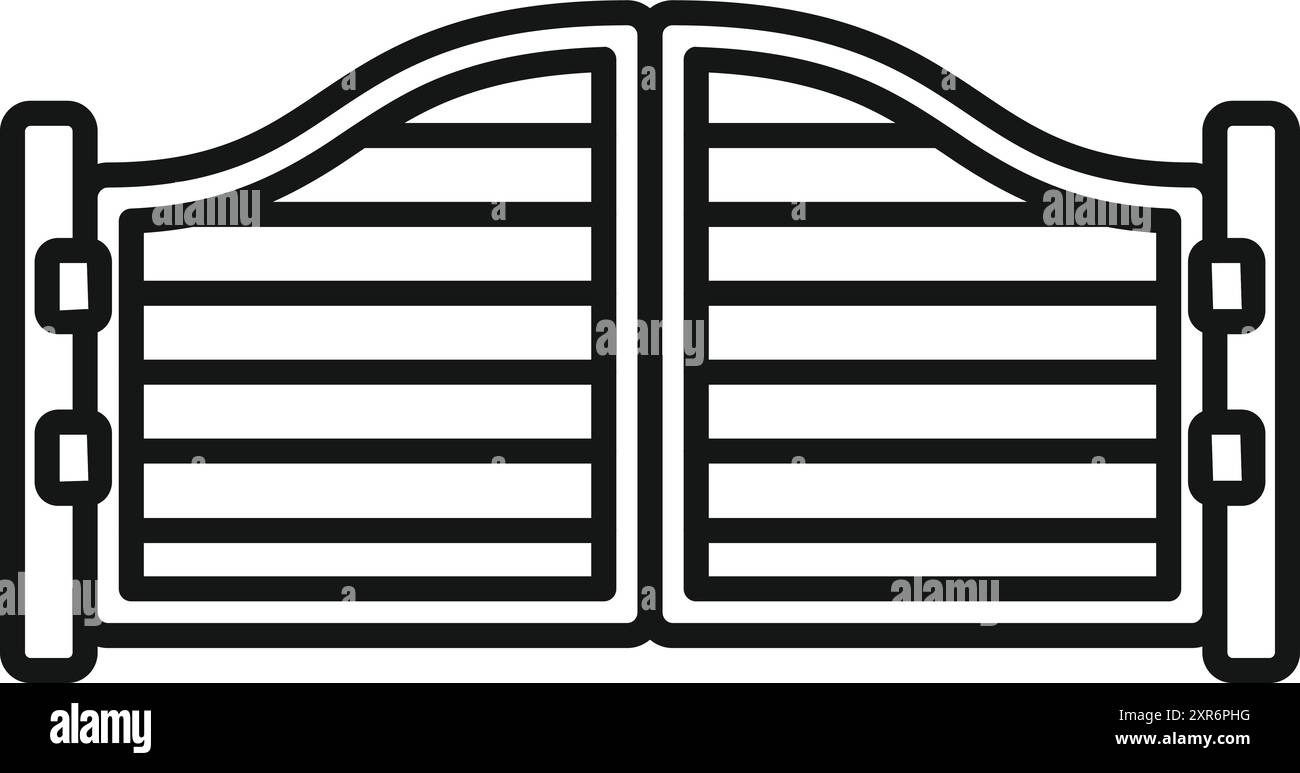 Closing farm gate Black and White Stock Photos & Images - Alamy