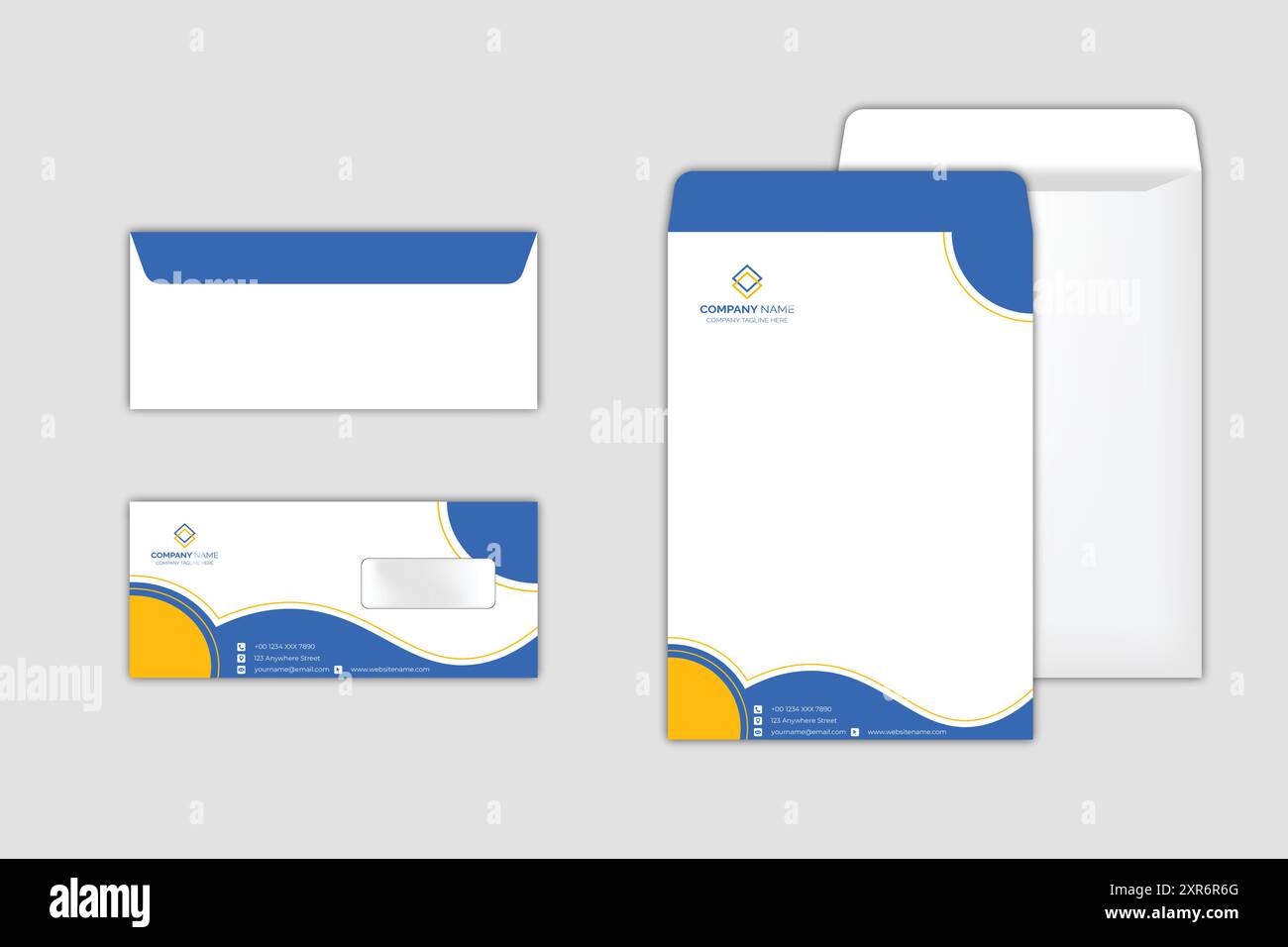 Envelope die cut template hi-res stock photography and images - Alamy